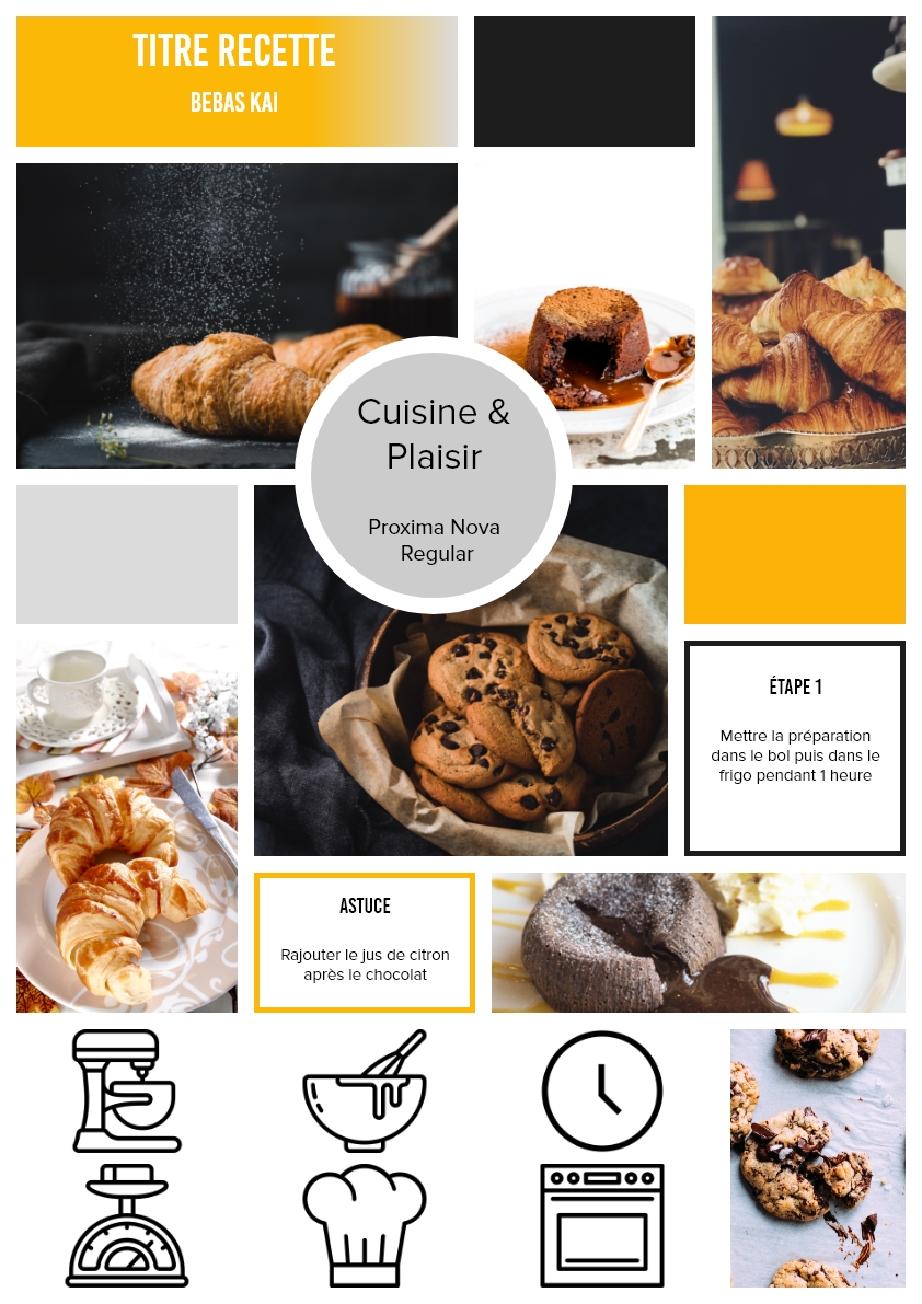 Design de livre de recettes - Portfolio Julien Paquier